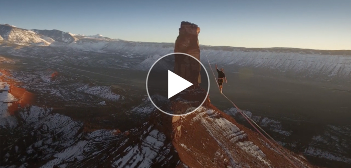 Across the Sky: Jaw-Dropping Slackline World Record | Active Junky